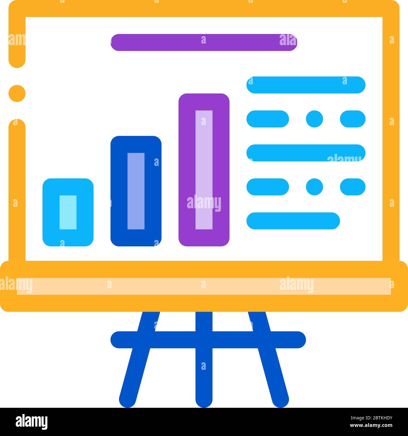 optimization study diagram chart icon vector outline illustration Stock ...