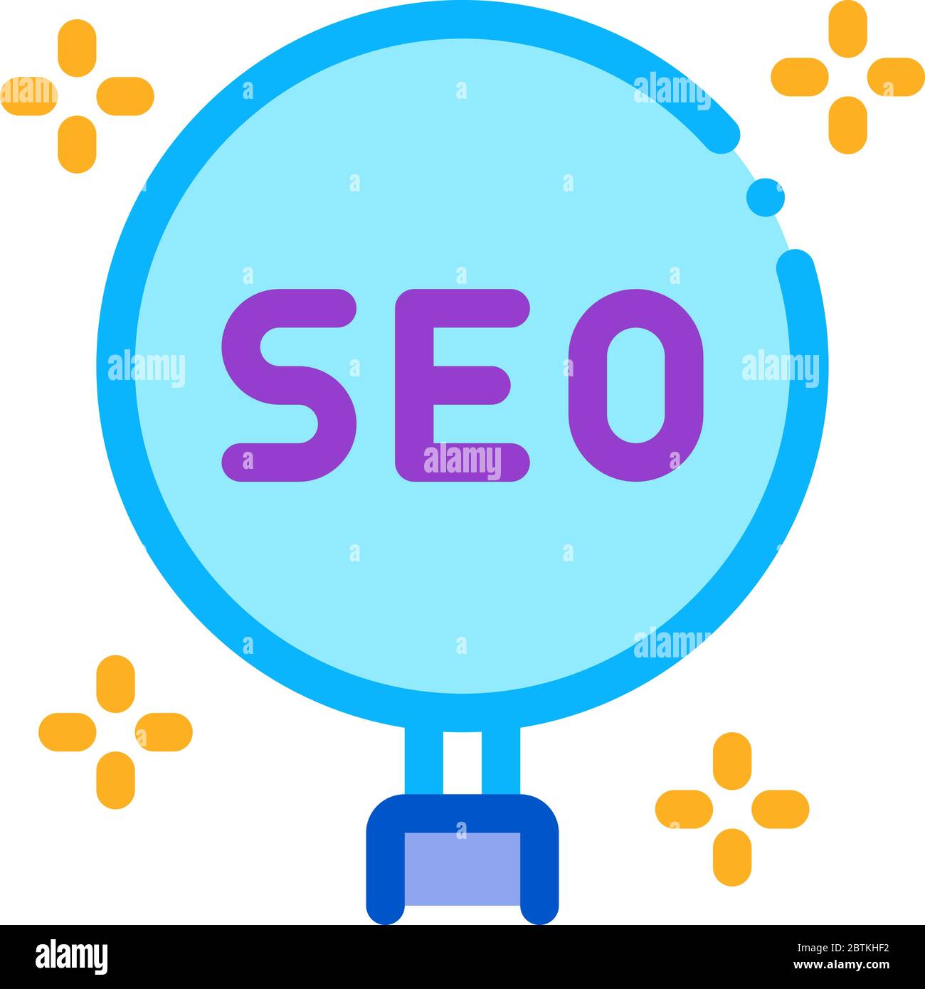 learning search engine optimization icon vector outline illustration ...