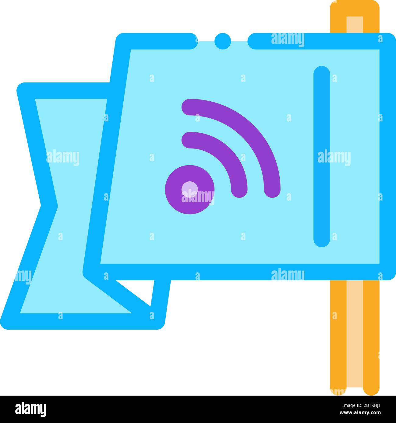 search engine optimization destination flag icon vector outline ...