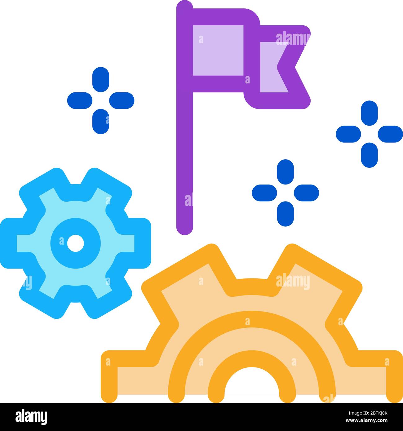 engine optimization settings icon vector outline illustration Stock ...