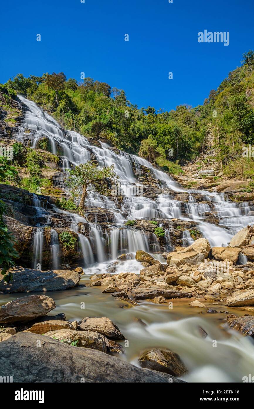 Mae Ya waterfall it beautiful most famous in Doi Inthanon National Park ...