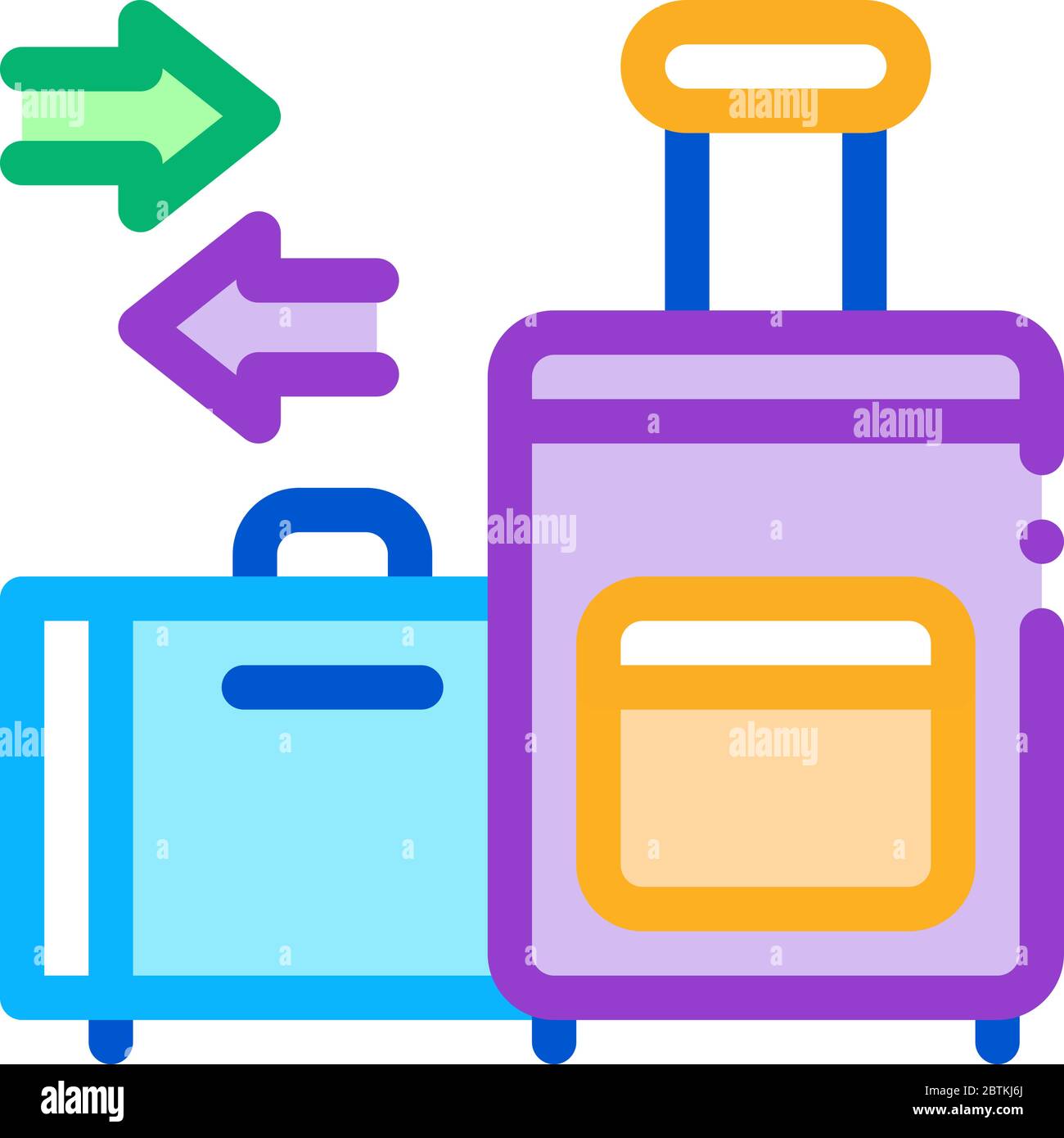 migration emigration baggage icon vector illustration Stock Vector ...