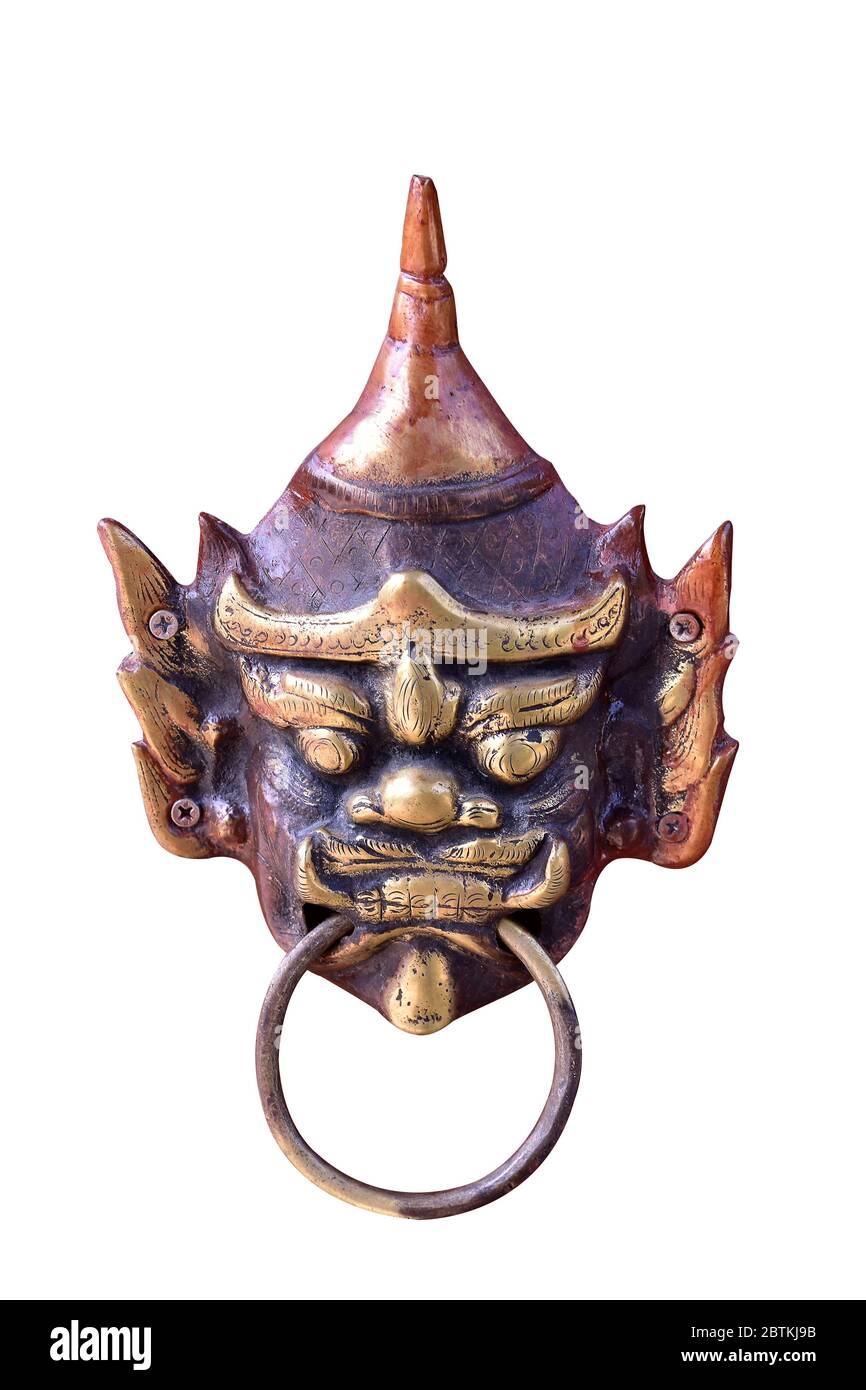 Old style head knocker isolated on white background, work with clipping ...