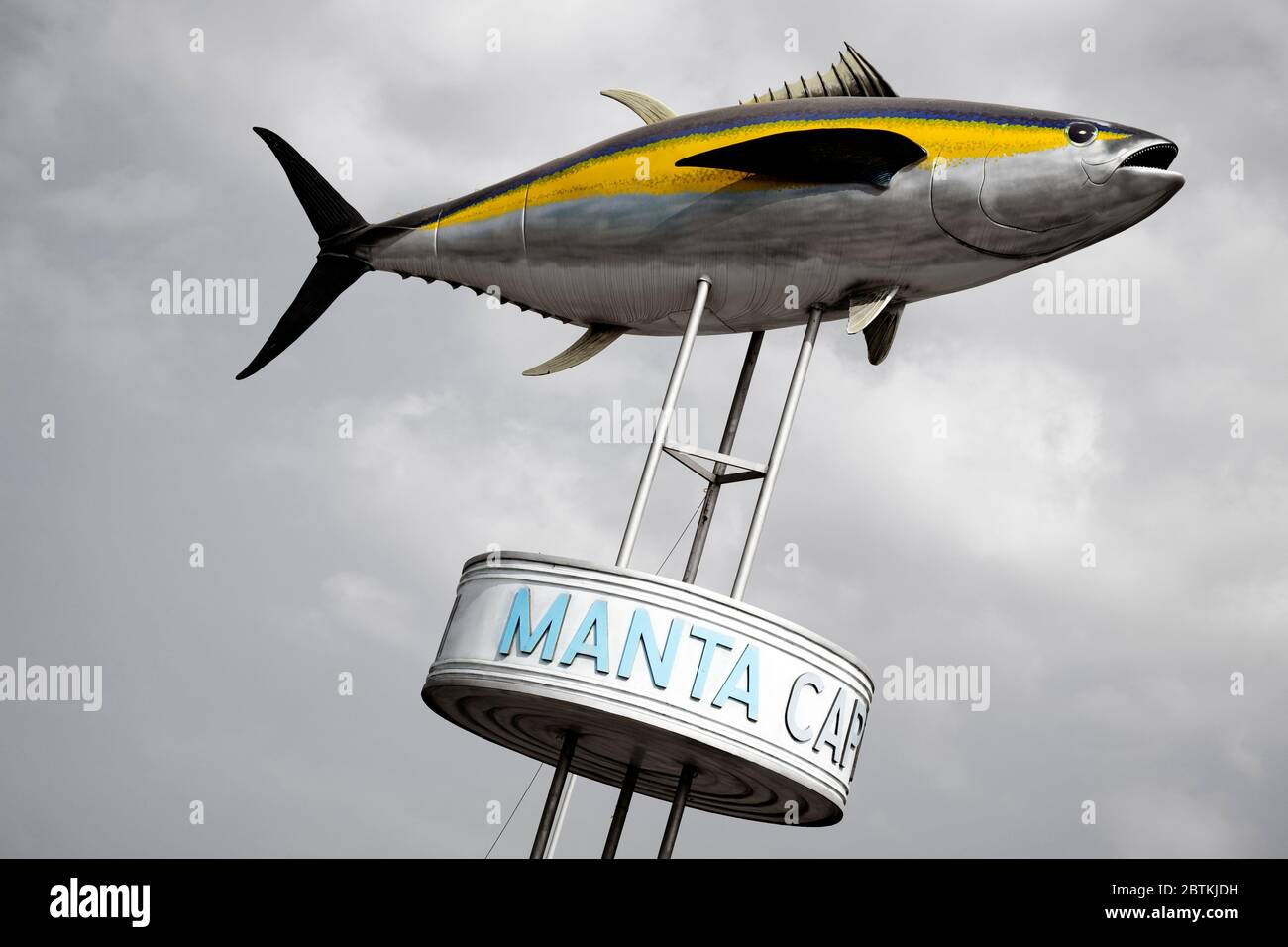 Giant Tuna on the Malecon, City of Manta, Ecuador,South America Stock ...