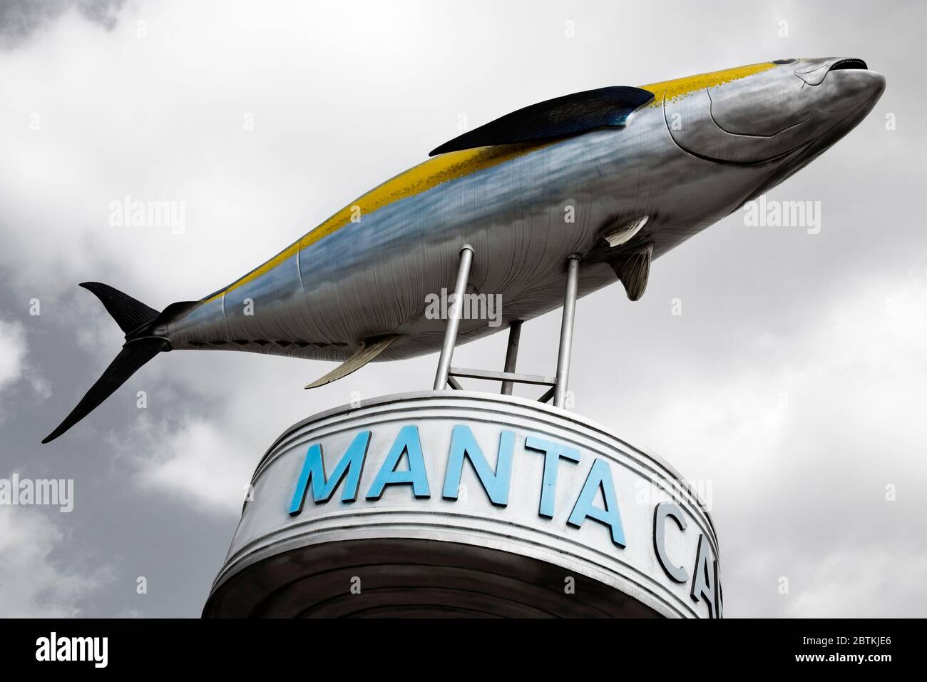 Giant Tuna on the Malecon, City of Manta, Ecuador,South America Stock ...