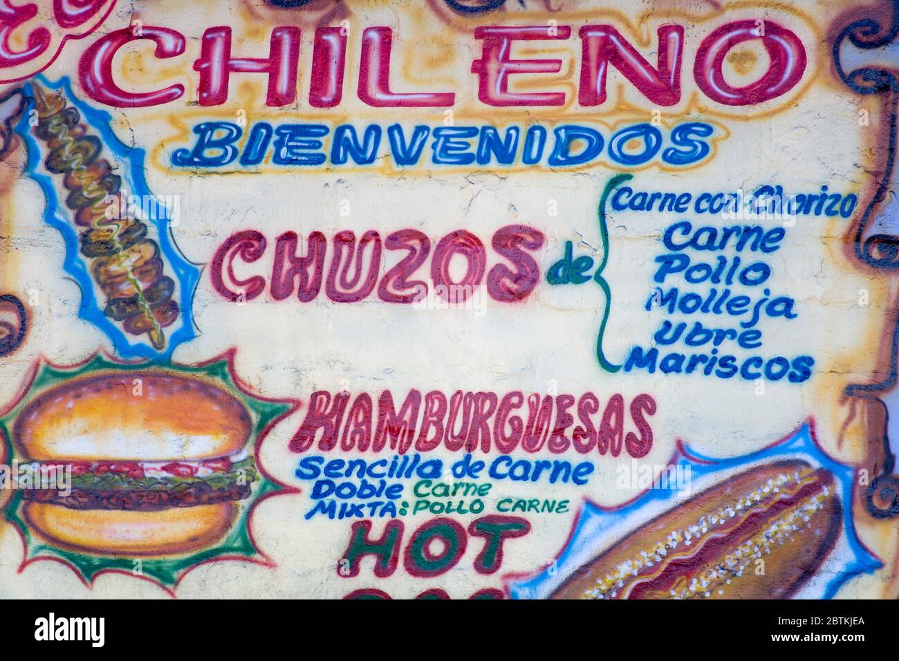 Food vendors on the Malecon, City of Manta, Manabi Province, Ecuador ...