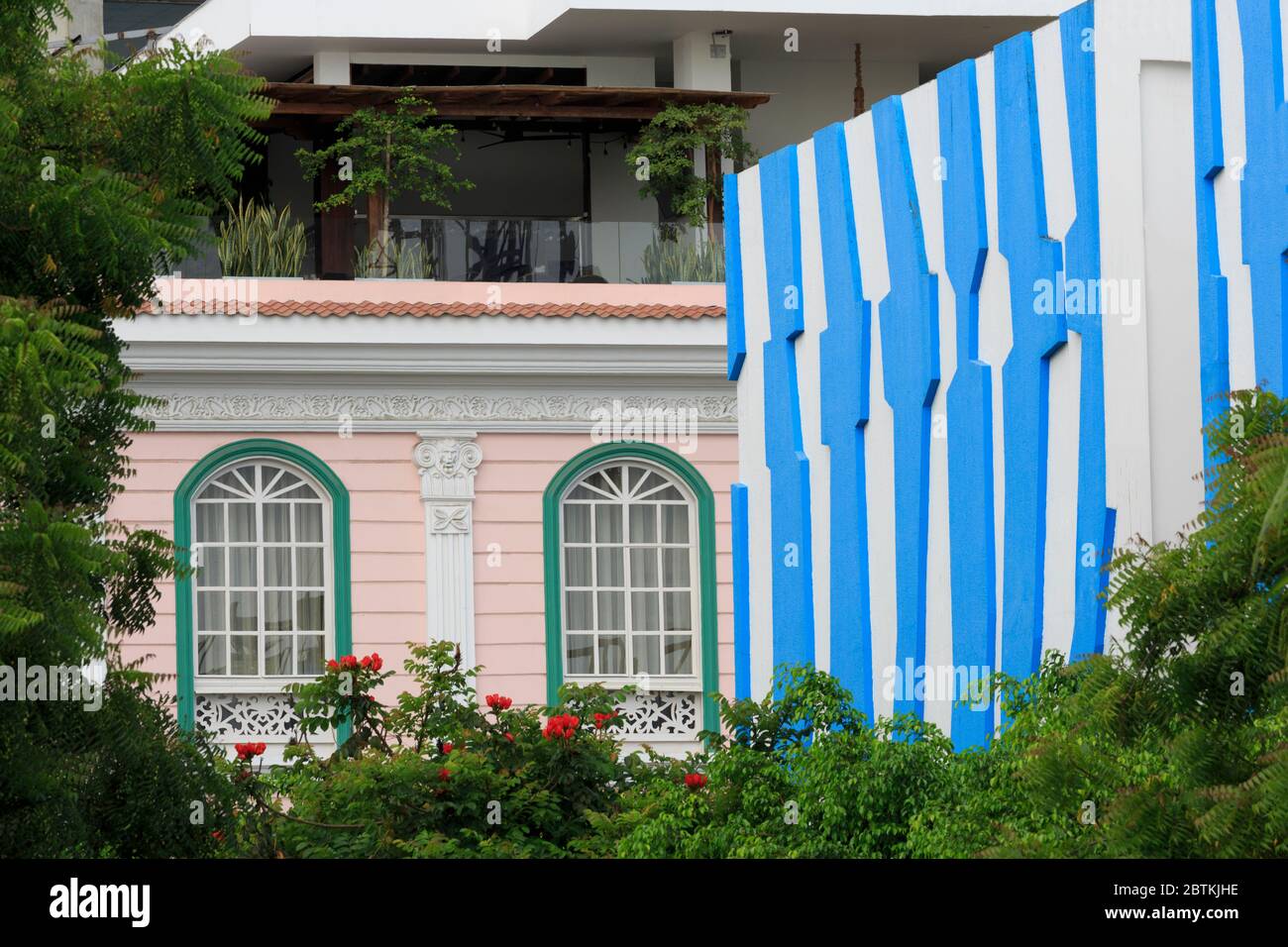 Casa Rosada, Manta City, Manabi Province, Ecuador, South America Stock ...