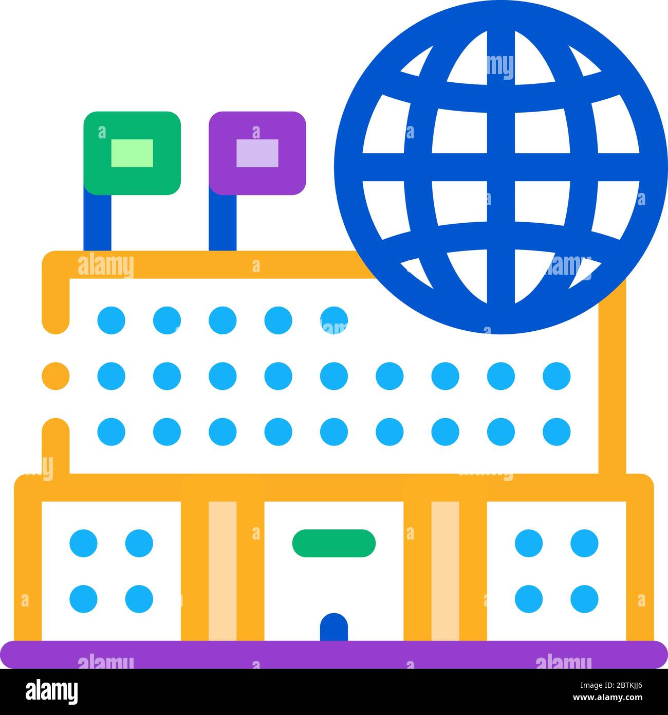 different countries to visit icon vector outline illustration Stock ...