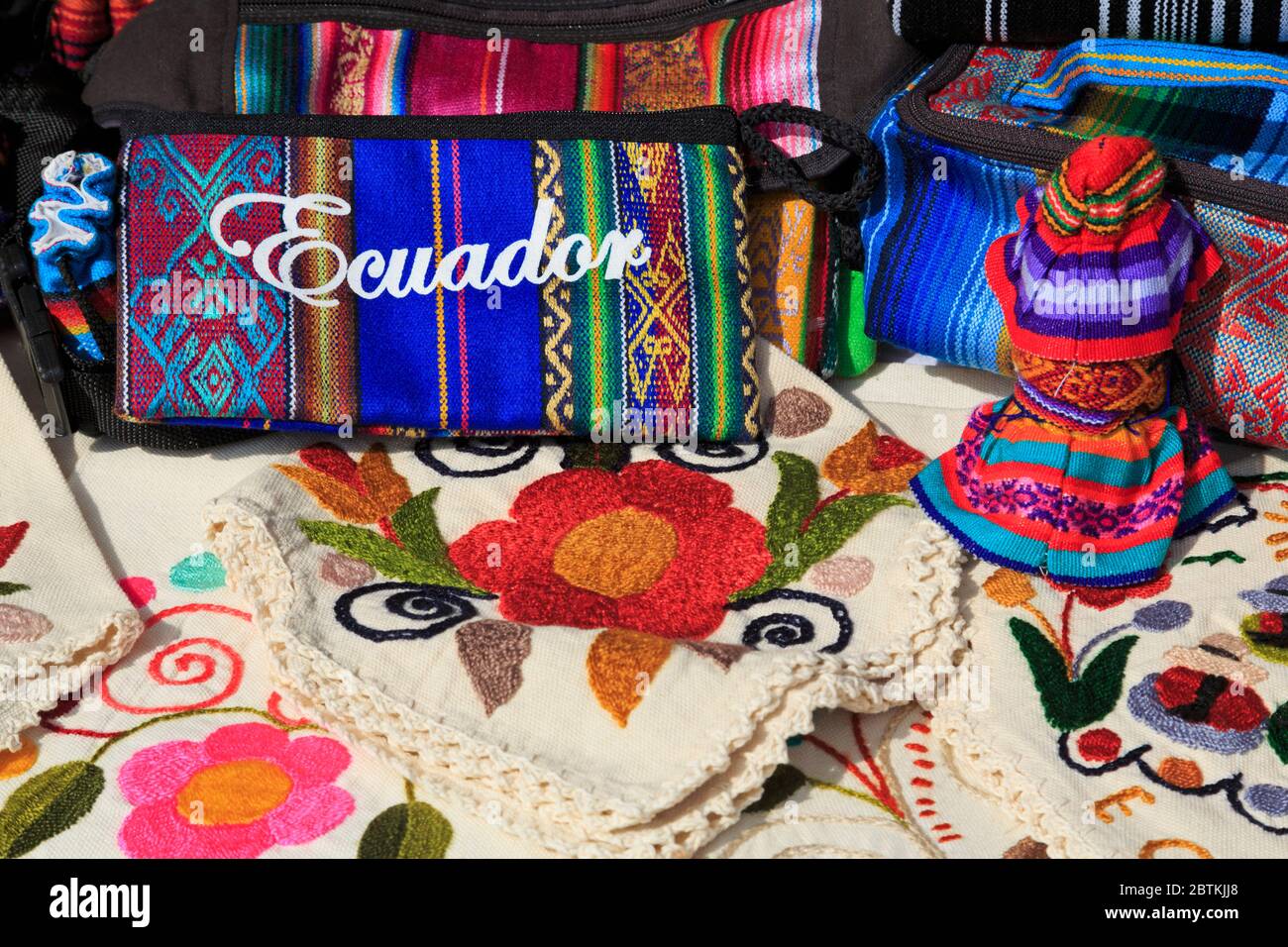 Craft Market, Manta City, Manabi Province, Ecuador, South America Stock ...