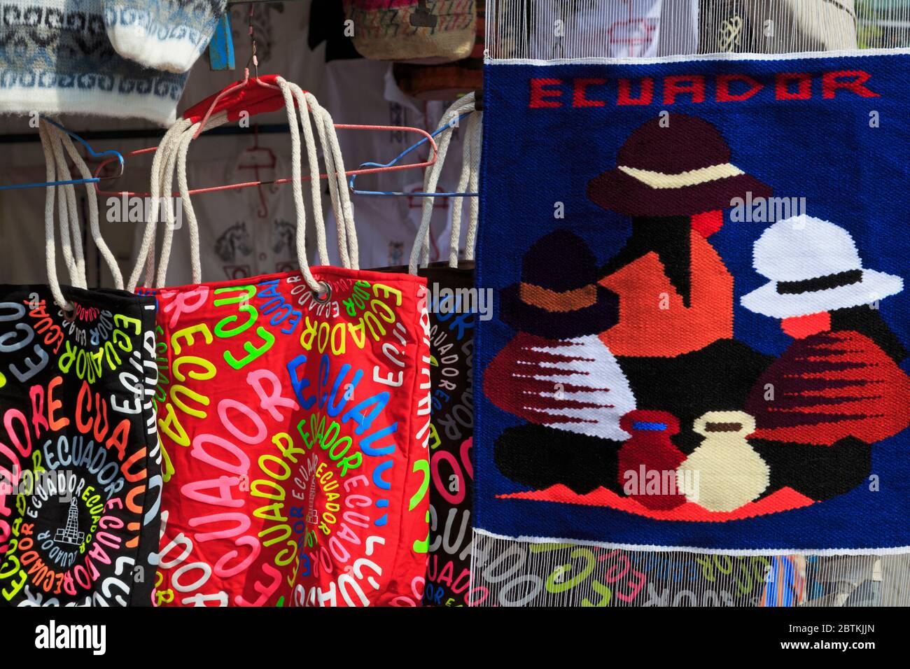 Craft Market, Manta City, Manabi Province, Ecuador, South America Stock ...