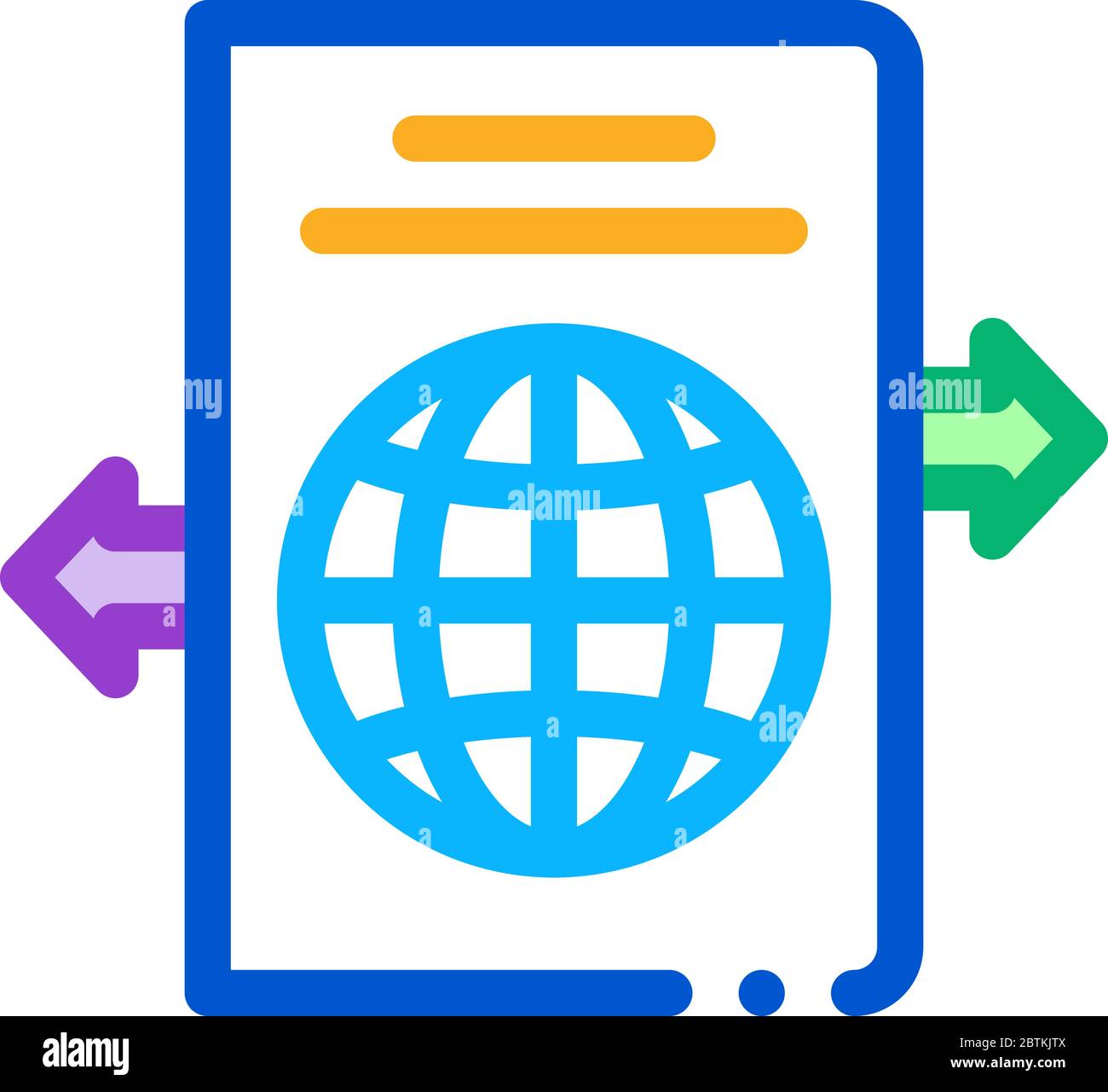 choosing place to go icon vector outline illustration Stock Vector ...