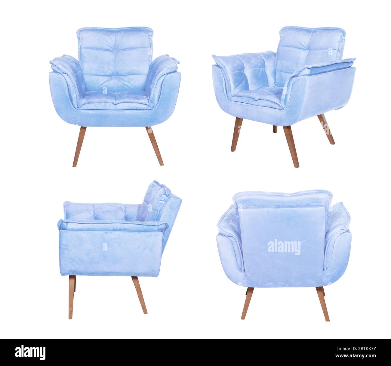 Color armchair. Modern designer chair on white background. Texture ...