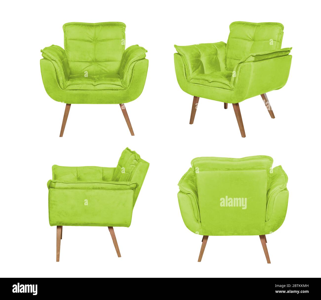 Color armchair. Modern designer chair on white background. Texture ...