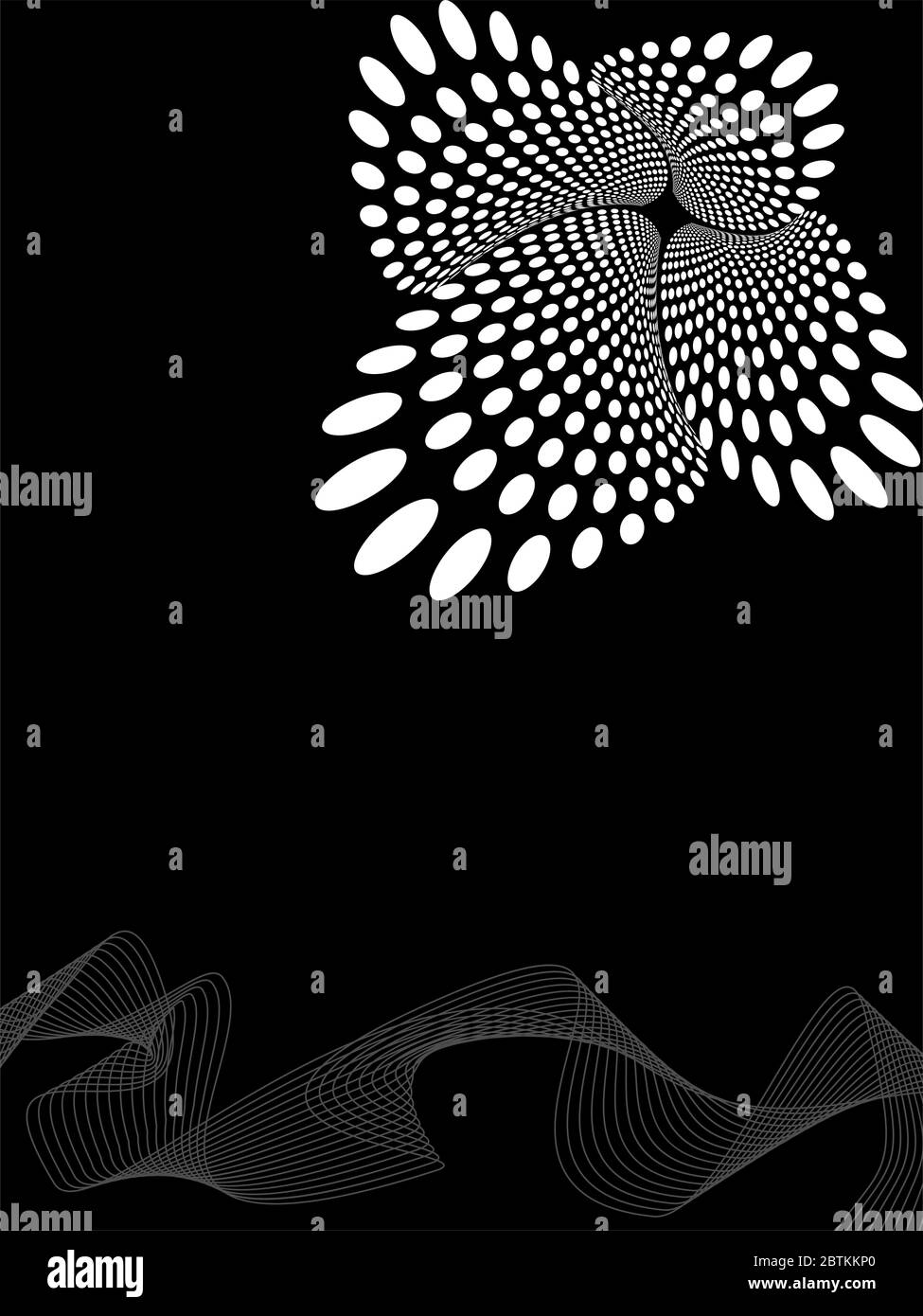 Background Composition, Web Template (Halftone) Vector Art Stock Vector ...