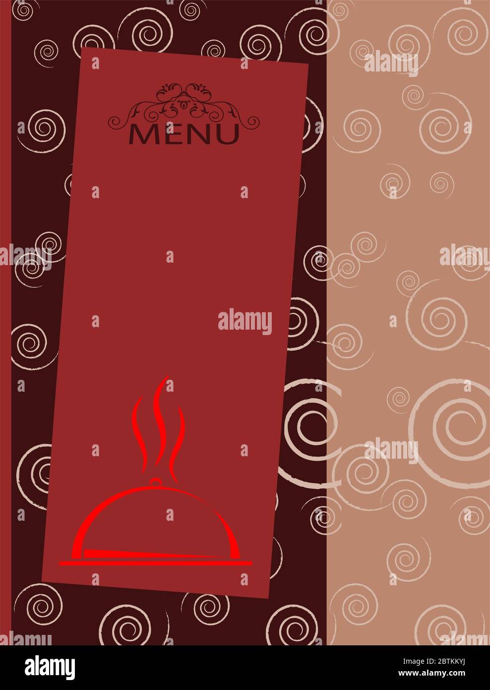 Menu Card Design Template Stock Vector Image & Art - Alamy