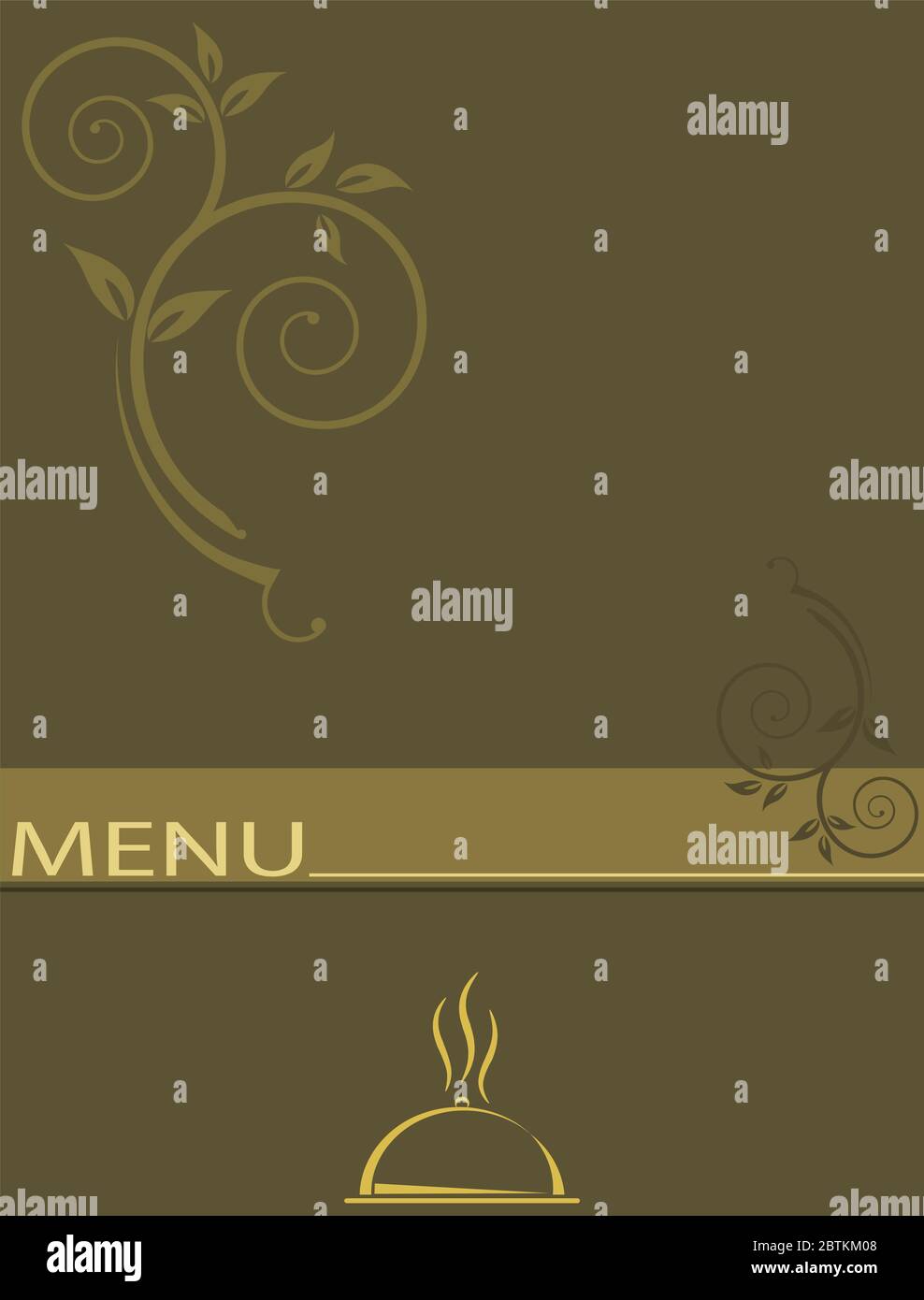 Menu Card Design Template Stock Vector Image & Art - Alamy