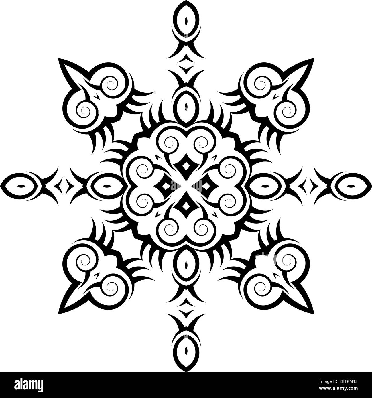 Tribal Tattoo Circular Vector Art Stock Vector Image & Art - Alamy