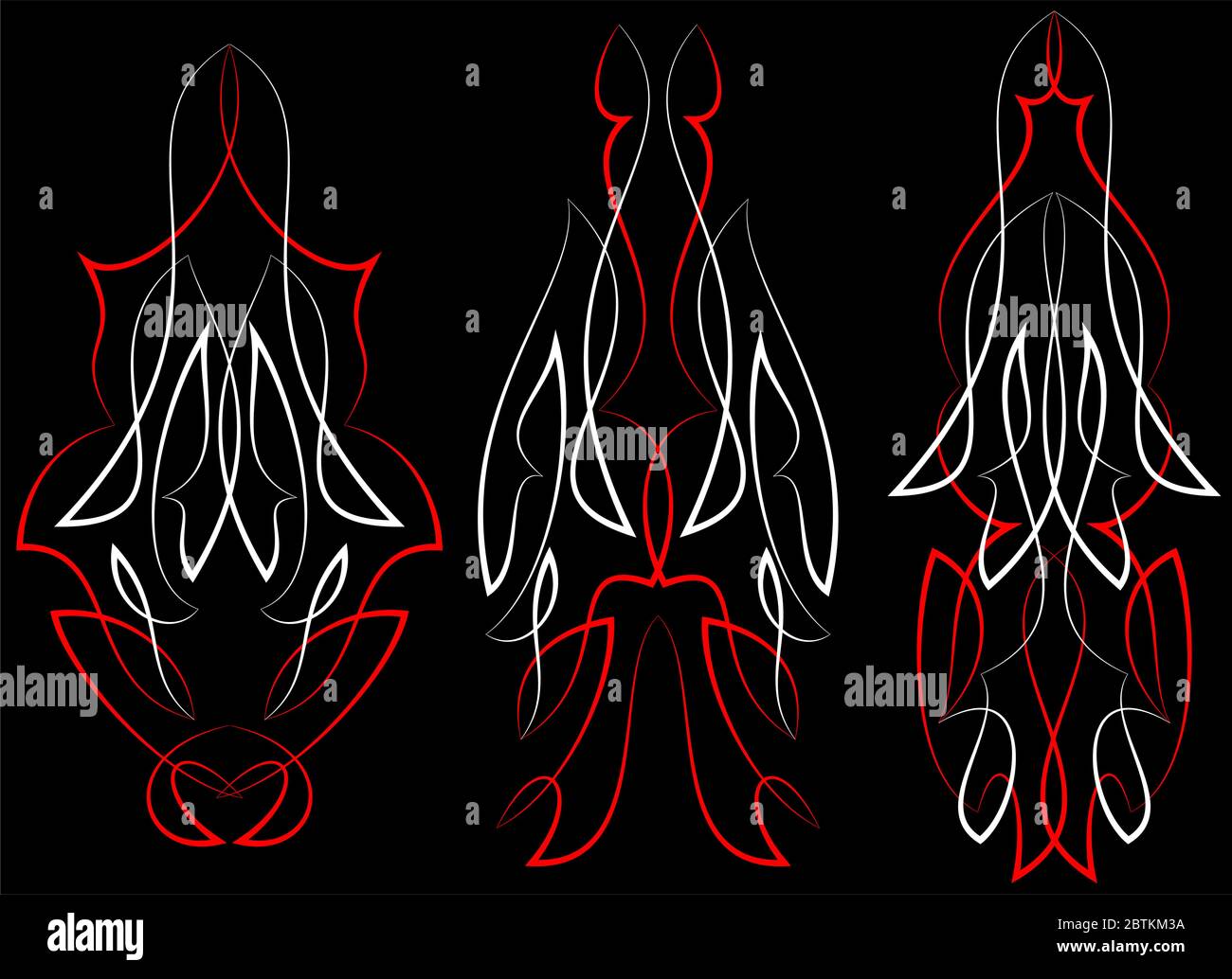 Pinstripe Graphics Corner, Border : Vinyl Ready Vector Art Stock Vector ...
