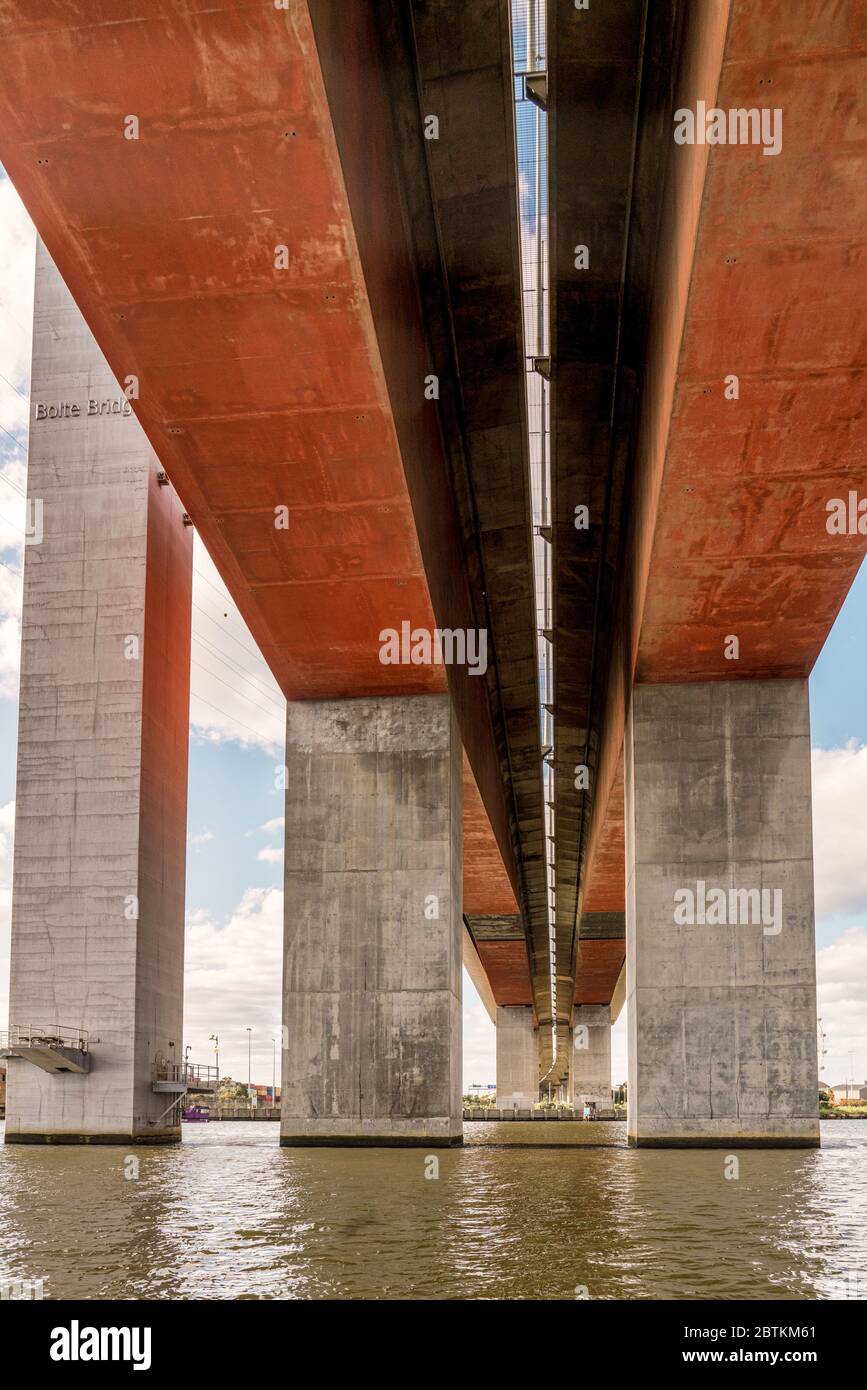 Under the giant Bolte Bridge Stock Photo - Alamy