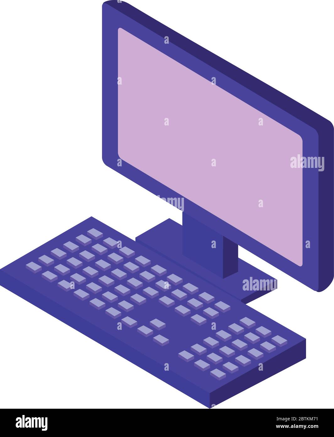 desktop computer monitor isometric icon Stock Vector Image & Art - Alamy
