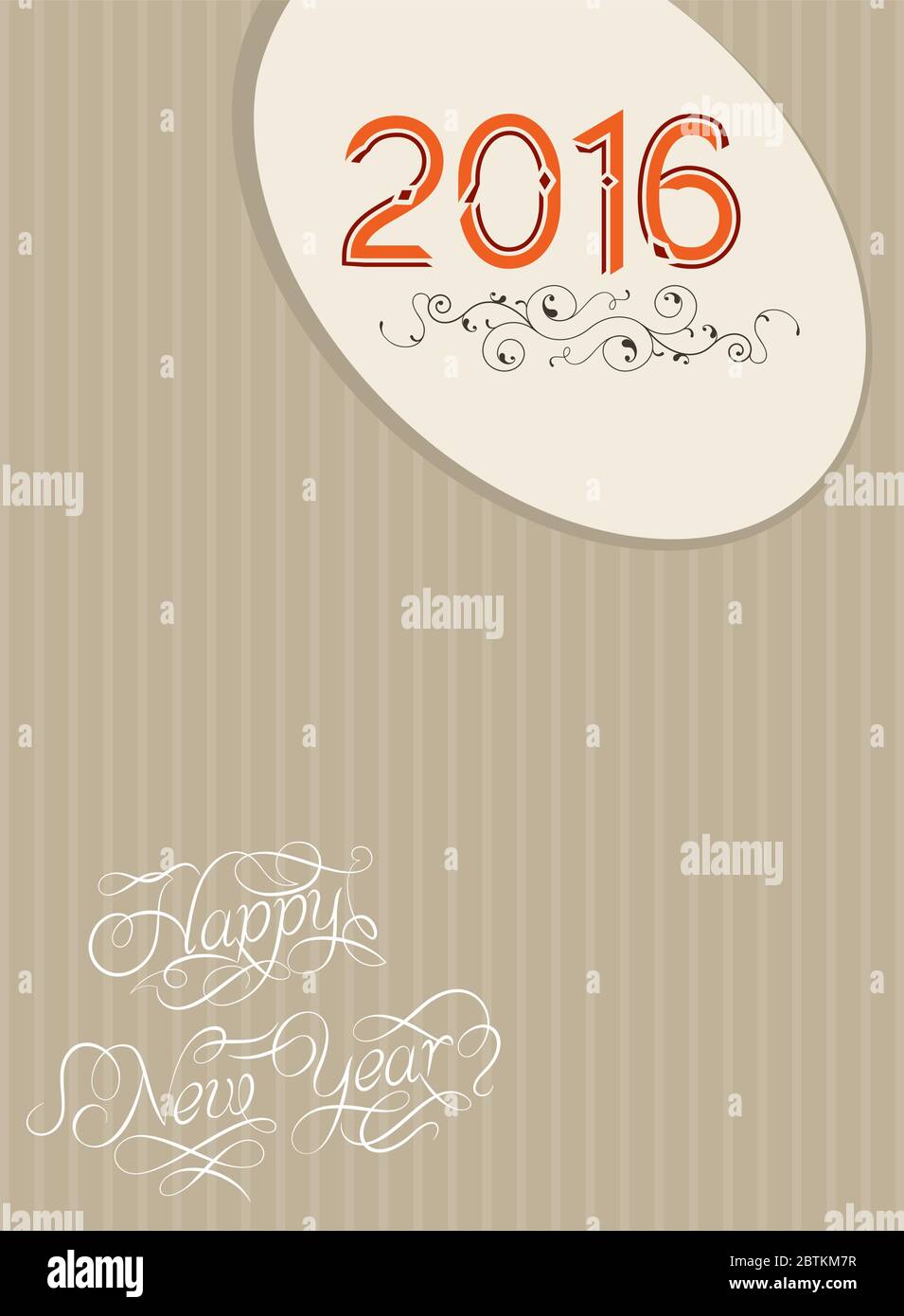 2016 New Year Calligraphy Design Vector Art Stock Vector Image & Art ...