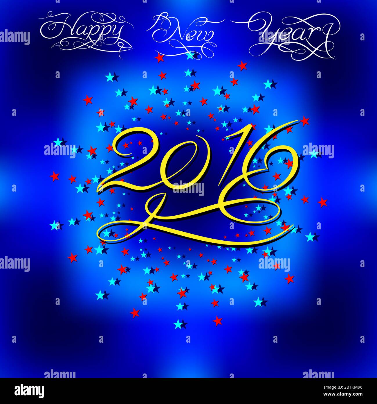 2016 year vector vectors hi-res stock photography and images - Alamy
