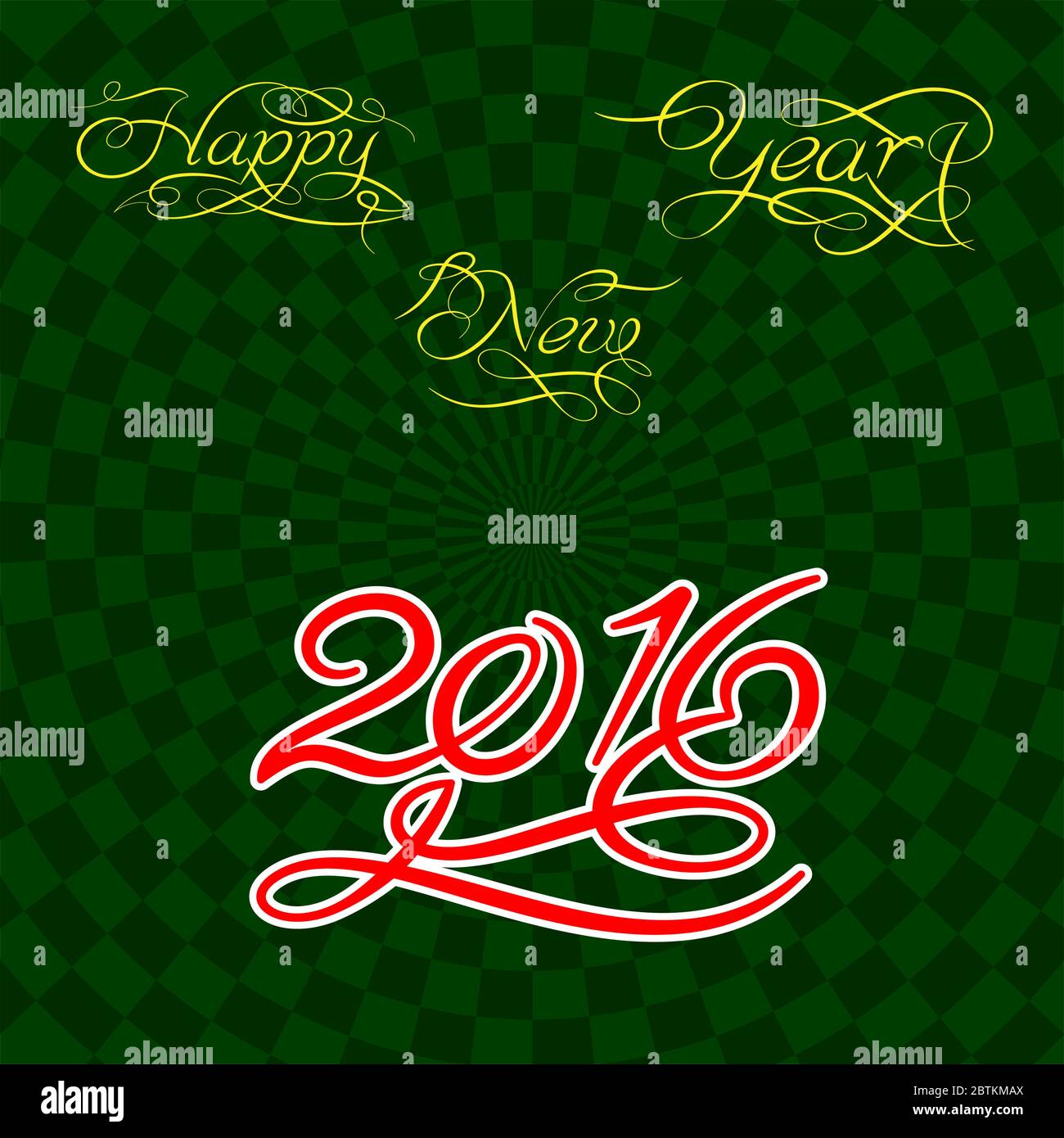 2016 New Year Calligraphy Design Vector Art Stock Vector Image & Art ...