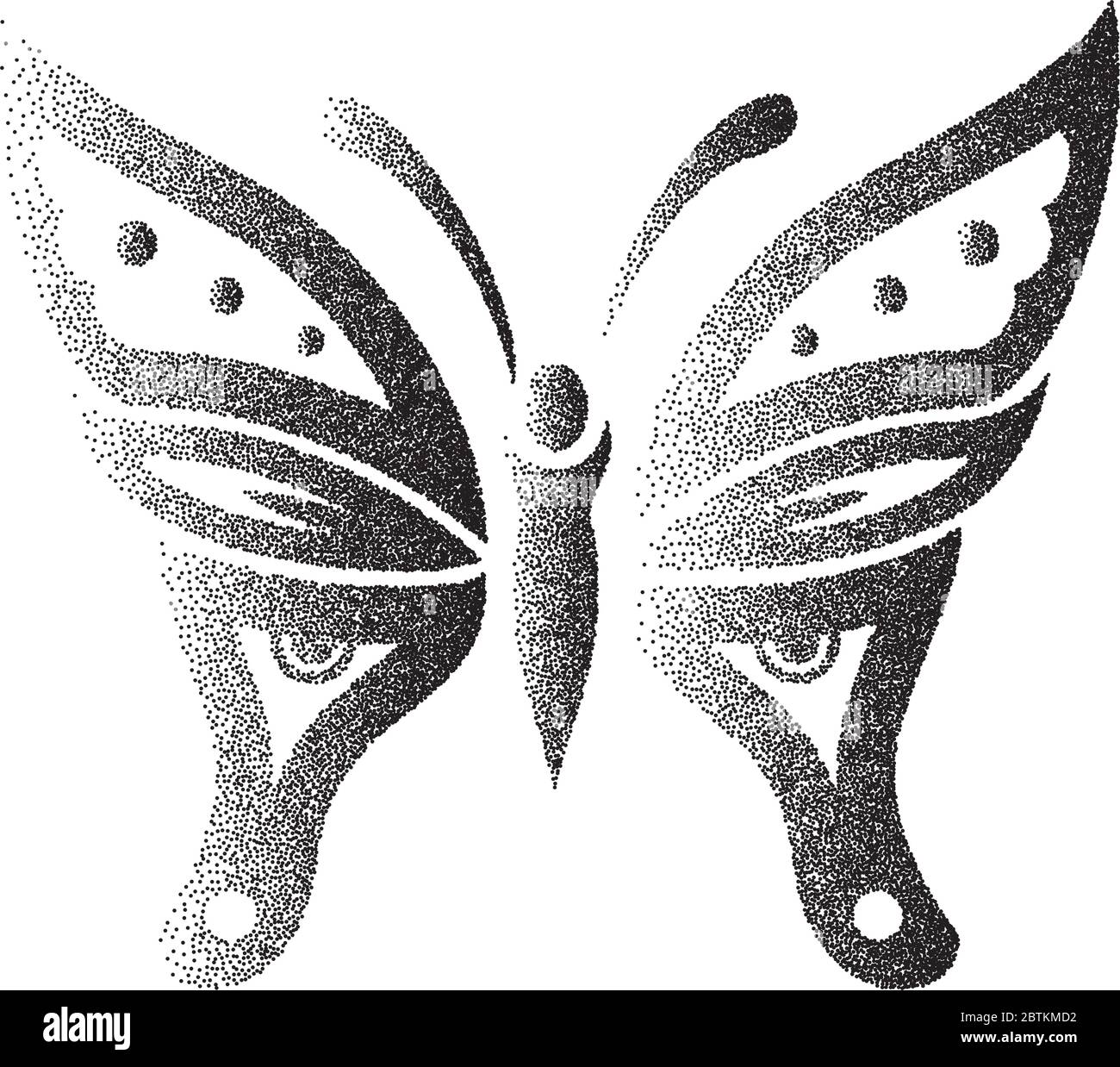 Butterfly Stipple Effect Vector Art Stock Vector Image & Art - Alamy