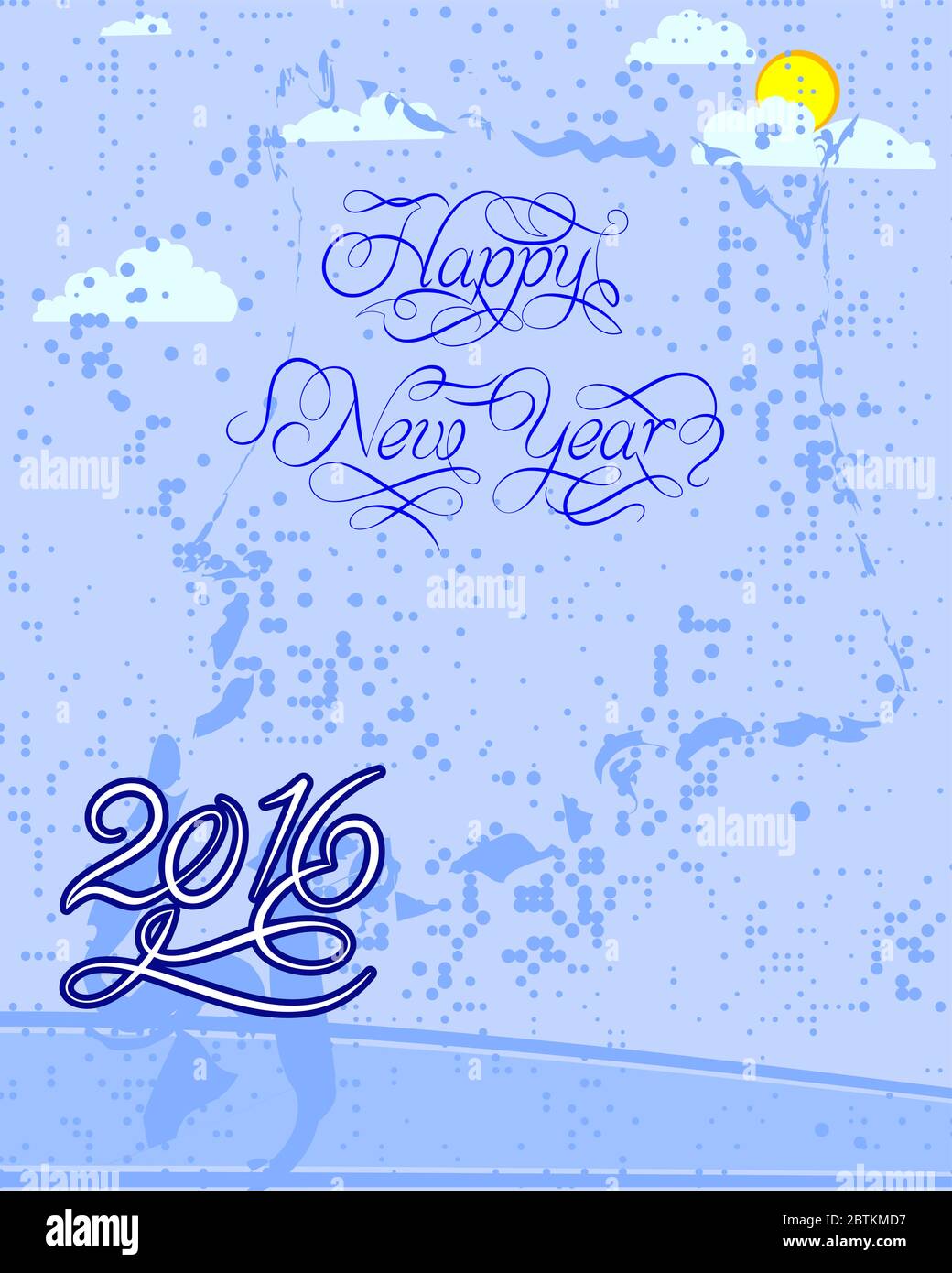 2016 New Year Calligraphy Design Vector Art Stock Vector Image & Art ...