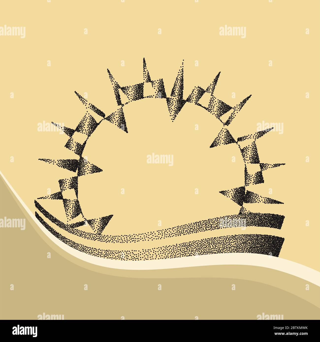 Sun Burst Design Stipple Effect Vector Art Stock Vector Image & Art - Alamy