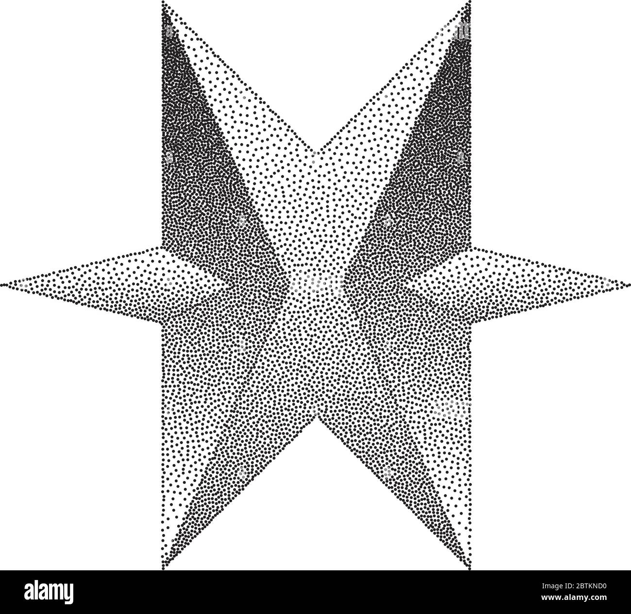 Geometric Shape Stipple Effect Vector Illustration Stock Vector Image ...