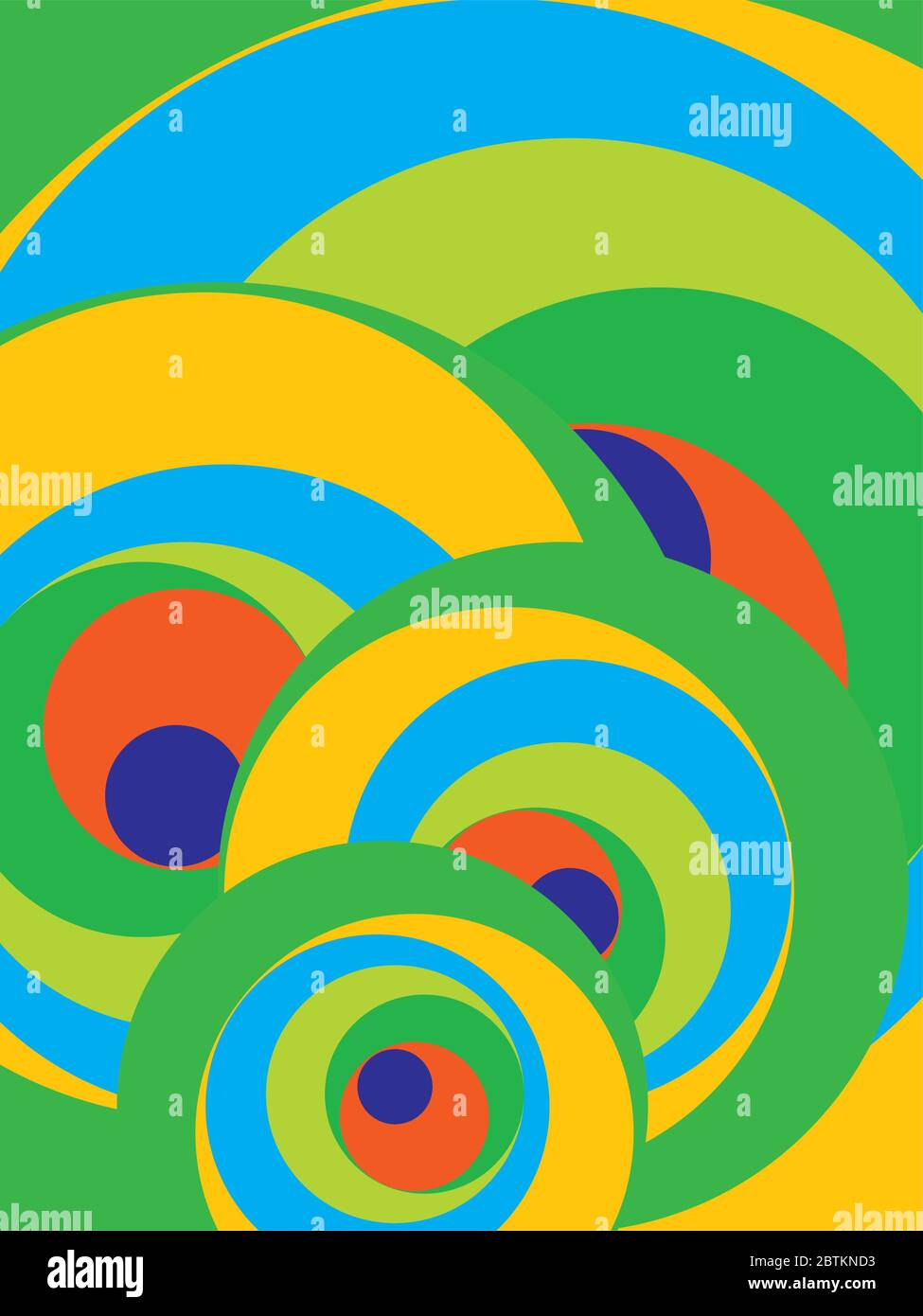 Colorful Abstract Poster Painting Vector Illustration Stock Vector ...
