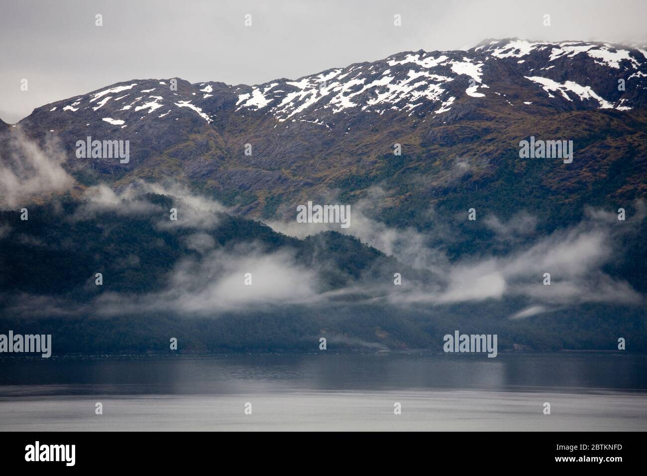Fjord leading to Amalia Glacier in O'Higgins National Park, Southern ...