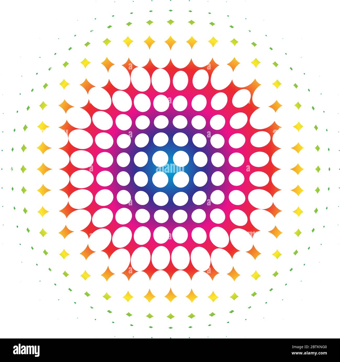 Background Composition Spectrum, Web Template (Halftone Stock Vector ...