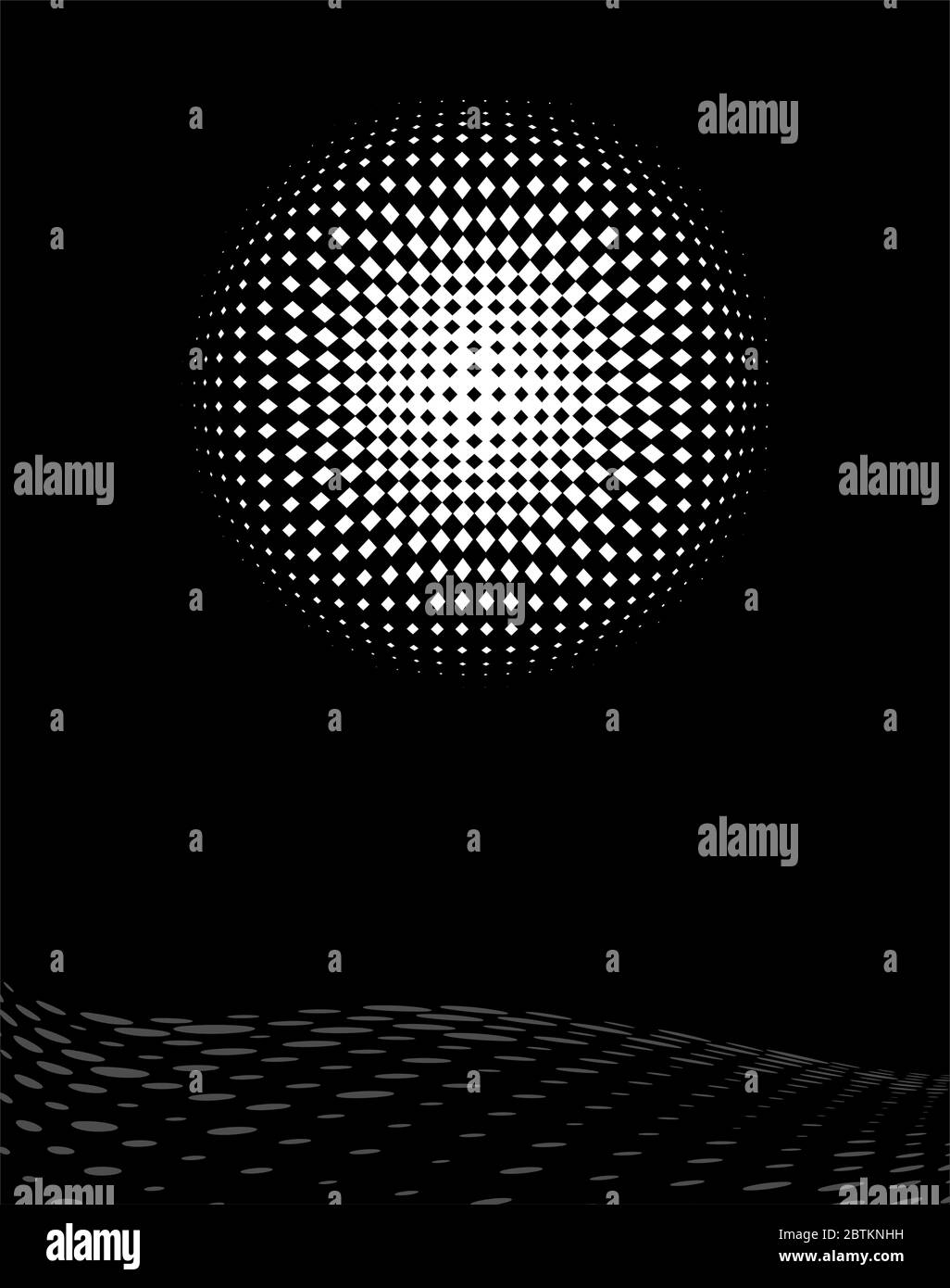 Background Composition, Web Template (Halftone) Vector Art Stock Vector ...