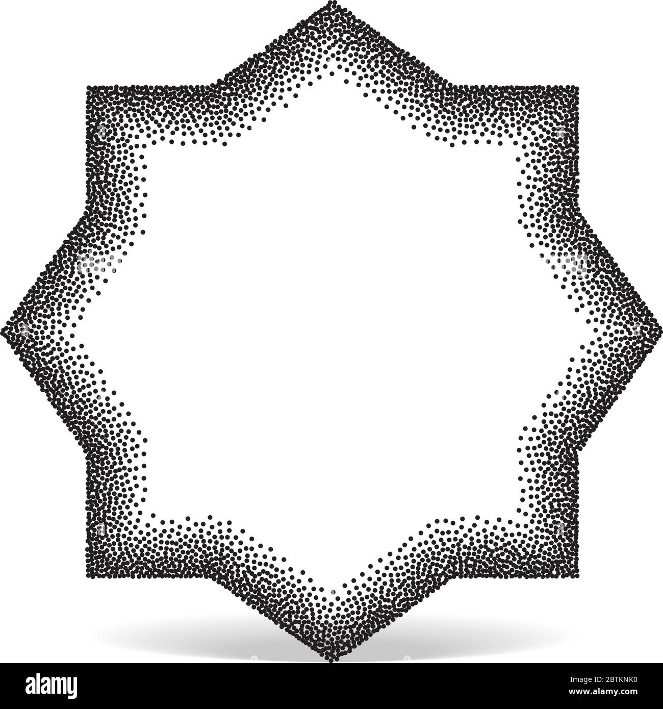Geometric Shape Stipple Effect Vector Illustration Stock Vector Image ...