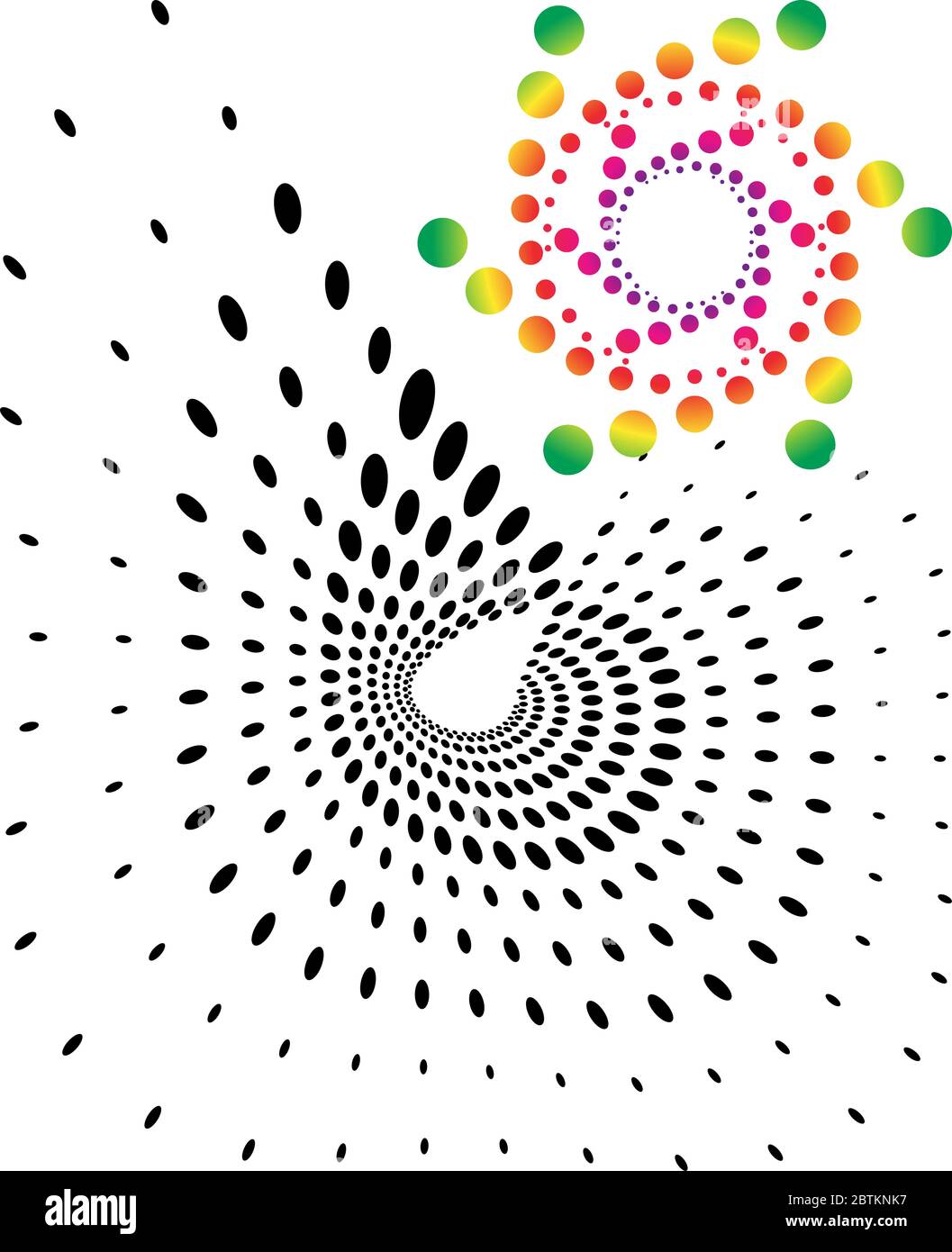 Background Composition Spectrum, Web Template (Halftone Stock Vector ...