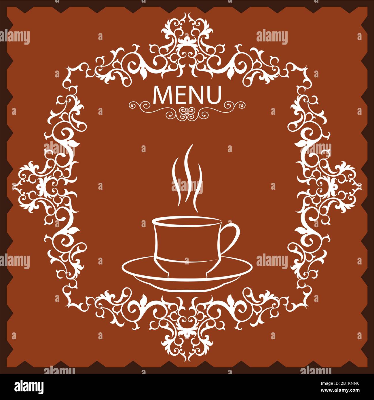 Coffee tea menu card design Stock Vector Images - Alamy
