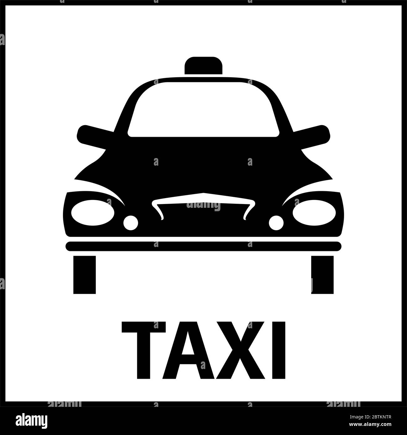 Taxi Icon Symbol Vector Illustration Stock Vector Image & Art - Alamy