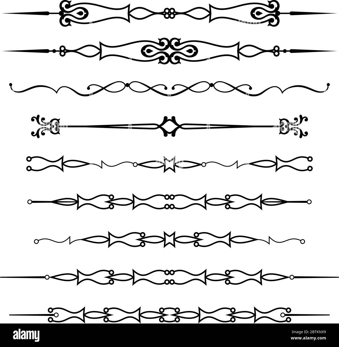 Text Divider Ornamental Design Vector Illustration Stock Vector Image ...