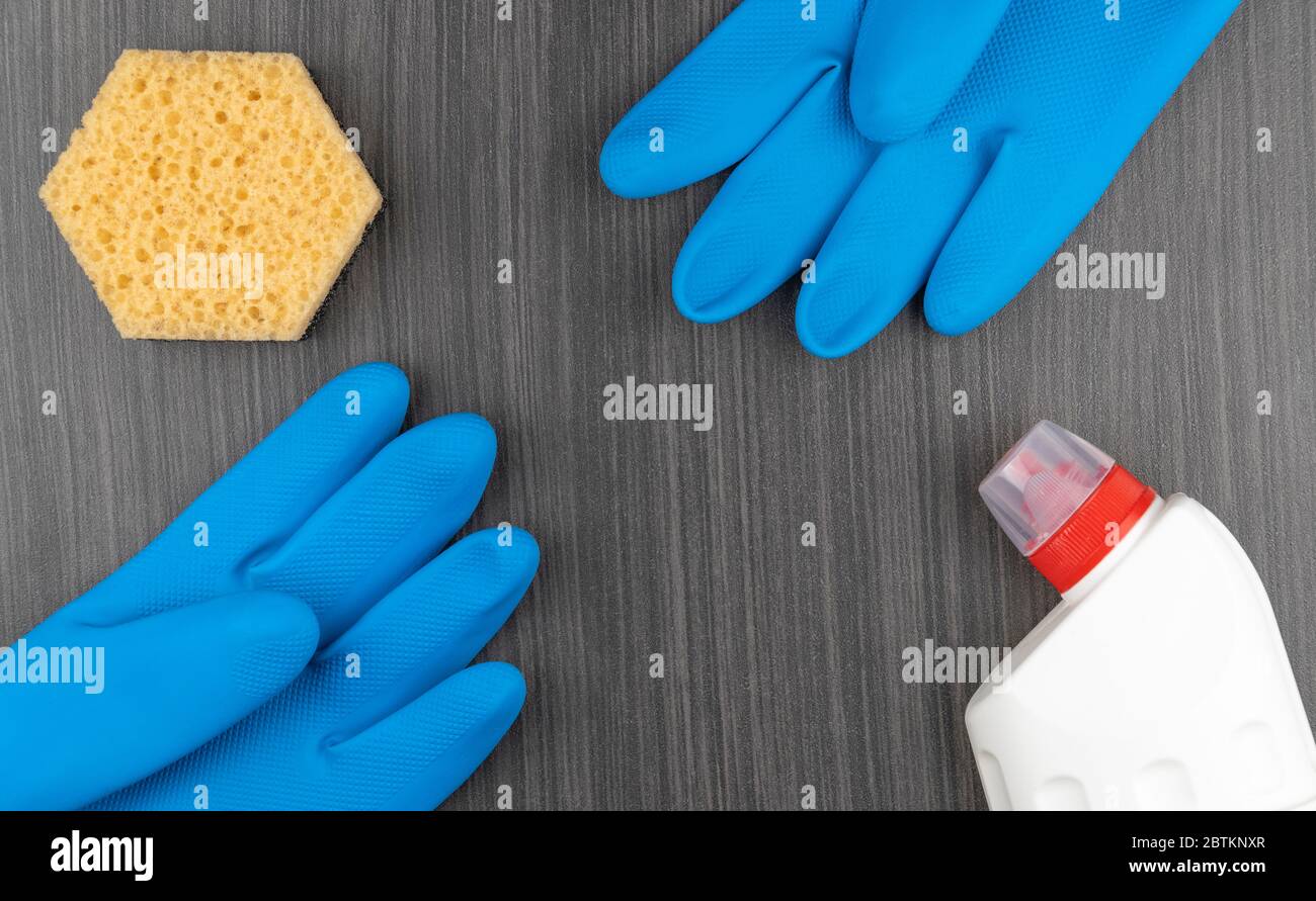 cleaning and disinfecting tools and equipment. concept of cleaning and ...