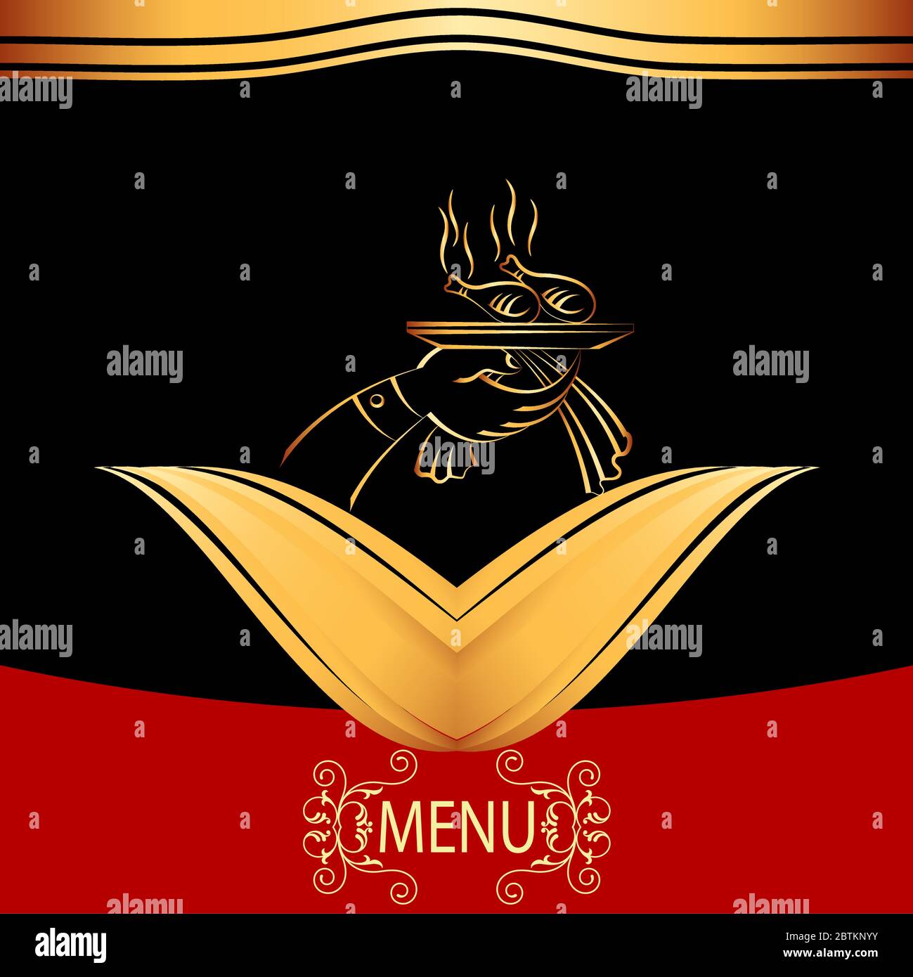 Menu Card Design Template Stock Vector Image & Art - Alamy