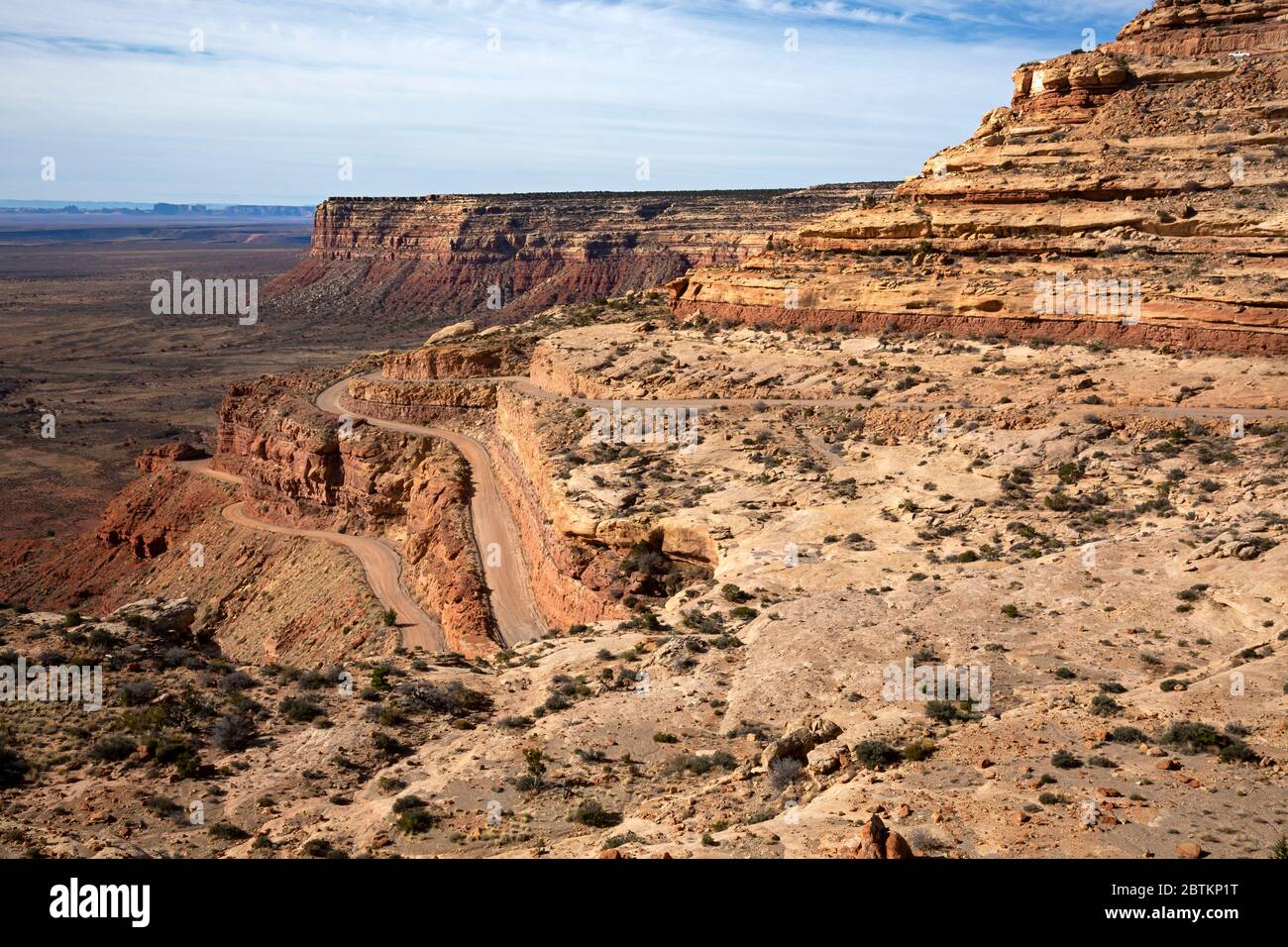 Graded dirt switchback road hi-res stock photography and images - Alamy