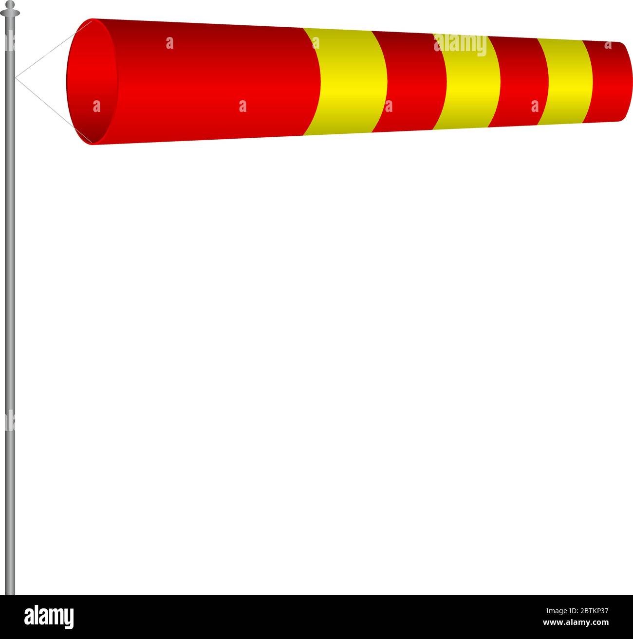 Windsock Wind Indicator Vector Illustration Stock Vector Image & Art ...