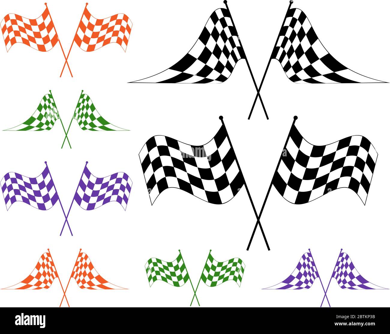 Race Flag Various Designs, Vinyl Ready Vector Illustration Stock Vector ...