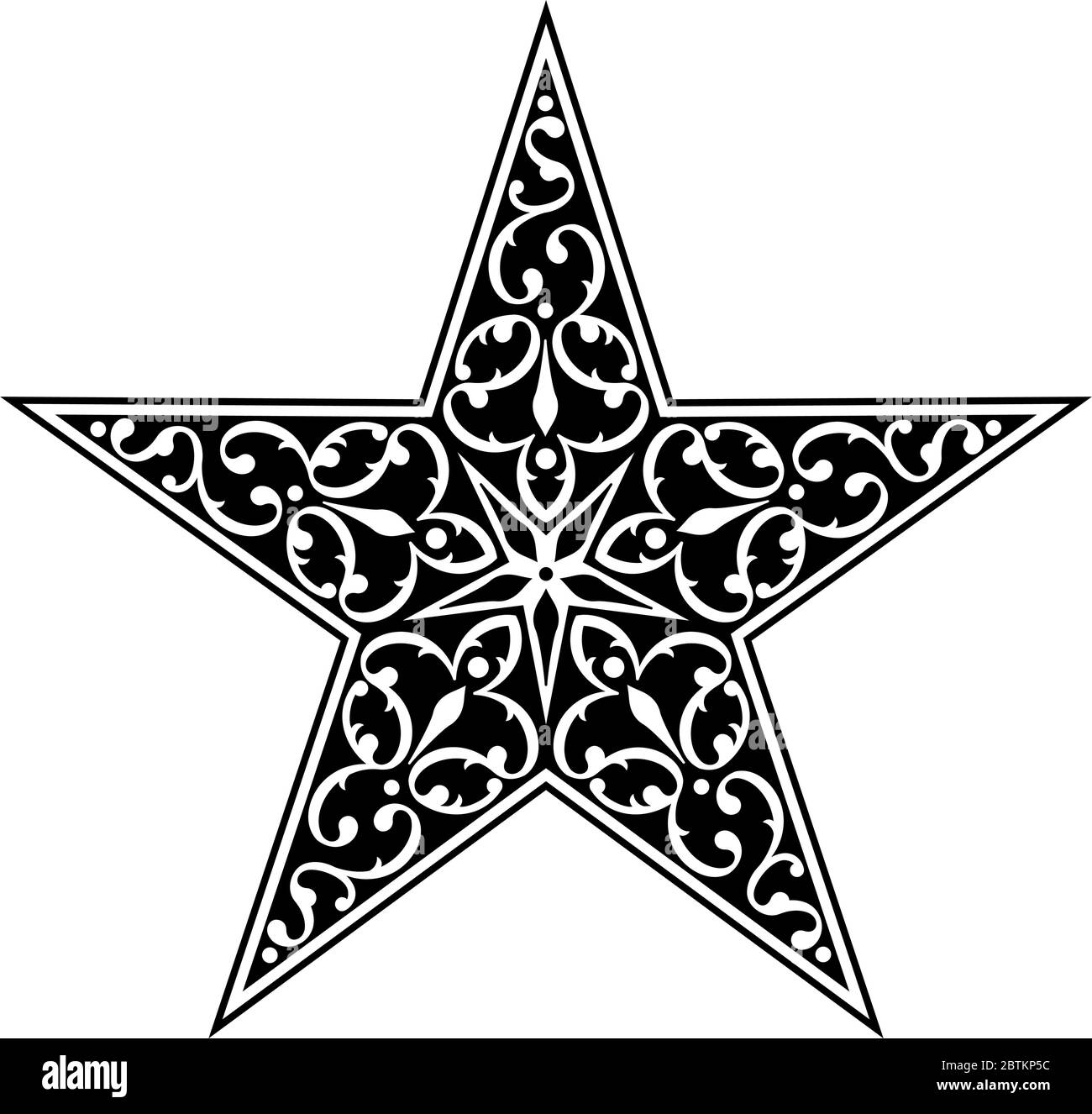 Tattoo Star Symbol Vector Illustration Stock Vector Image & Art - Alamy