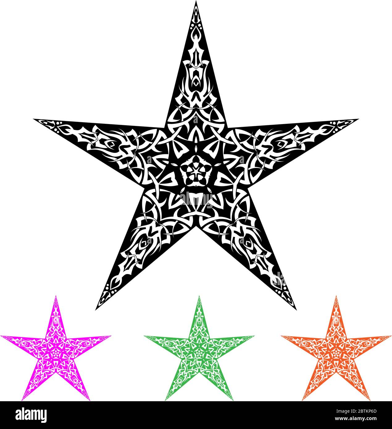 Tattoo Star Symbol Vector Illustration Stock Vector Image & Art - Alamy