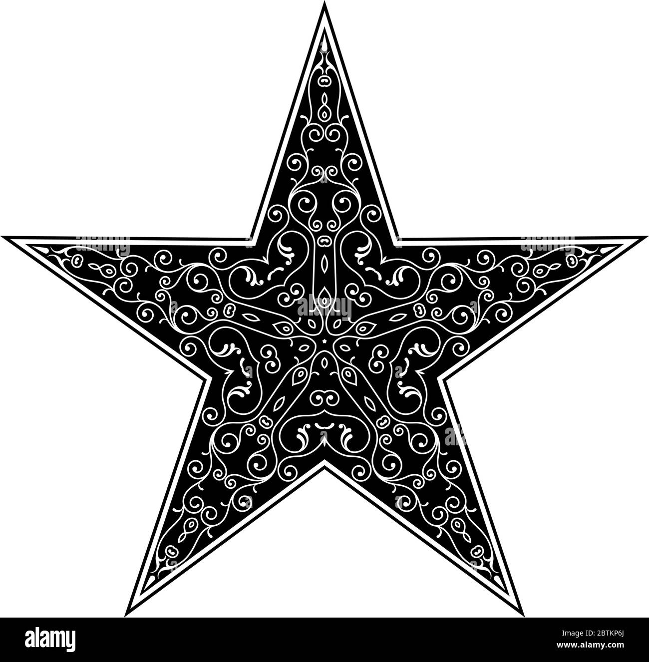 Tattoo Star Symbol Vector Illustration Stock Vector Image & Art - Alamy
