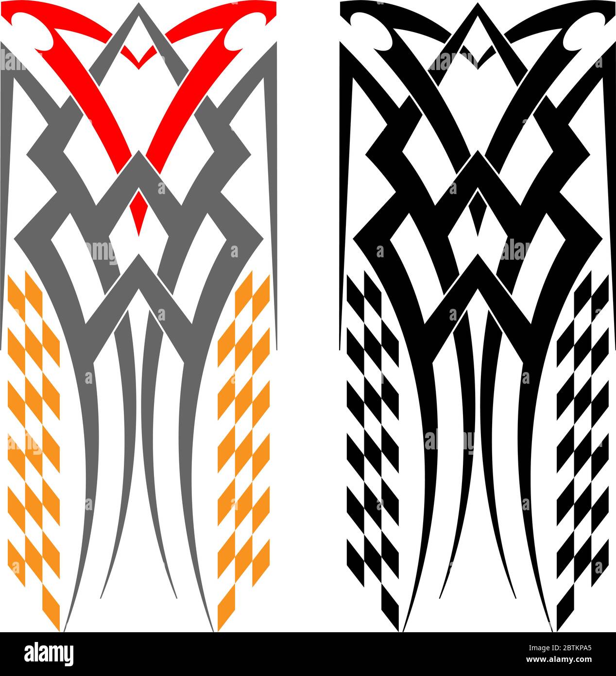 Tribal Car Decal : Vinyl Ready Vector Illustration Stock Vector Image ...