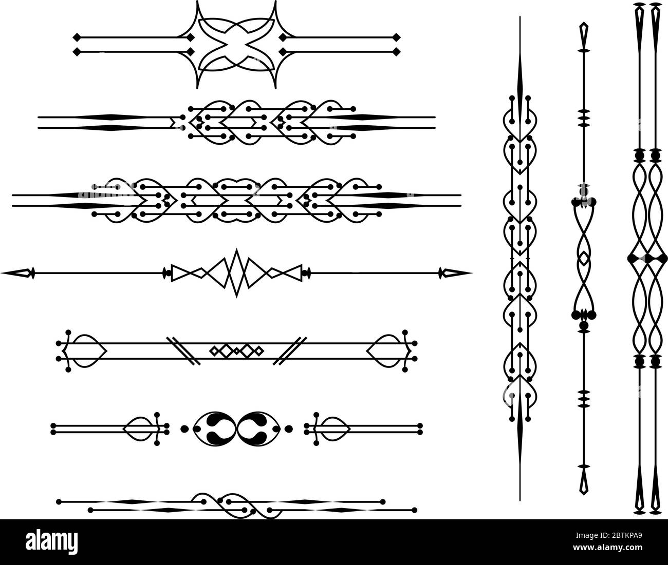 Text Divider Ornamental Design Vector Illustration Stock Vector Image ...